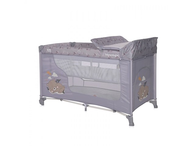 Lorelli Prenosivi krevetac za bebe Moonlight 2 nivoa Grey dream 10080412365