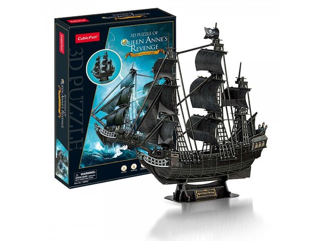 CUBIC FUN Maketa piratskog broda Queen Anne Revenge T4005h