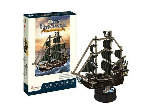 CUBIC FUN Maketa piratskog broda Queen Anne Revenge T4035h