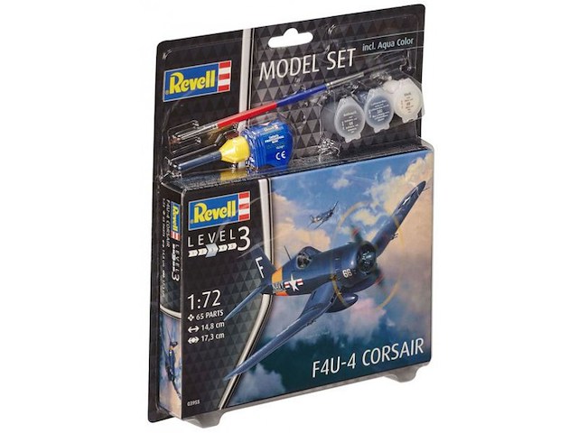 Revell maketa aviona sa priborom Model Set F4U-4 Corsair RV63955/5006
