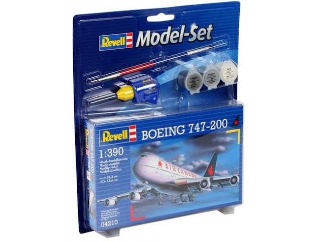 Revell maketa aviona sa priborom Model Set Boeing 747-200 RV64210/5006