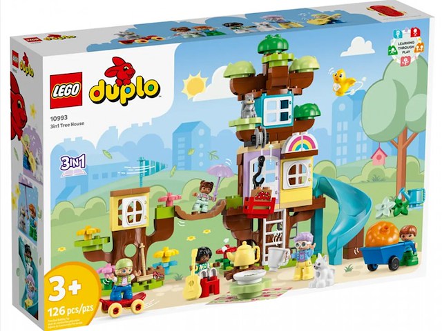LEGO® DUPLO® Kocke 3u1 Kućica na drvetu 10993