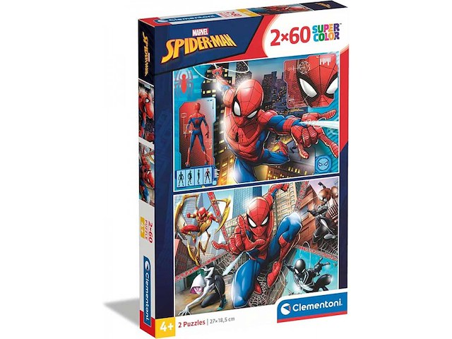Puzzle slagalice 2x60 delova Spiderman Clementoni 21608
