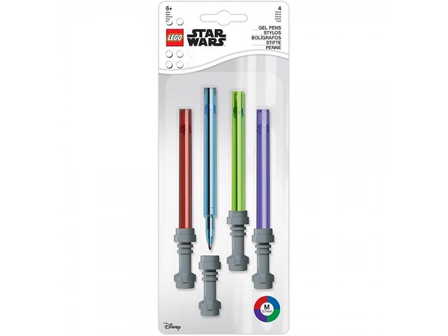 LEGO® Star Wars™ Gel olovke u obliku Svetlosne Sablje 4kom.