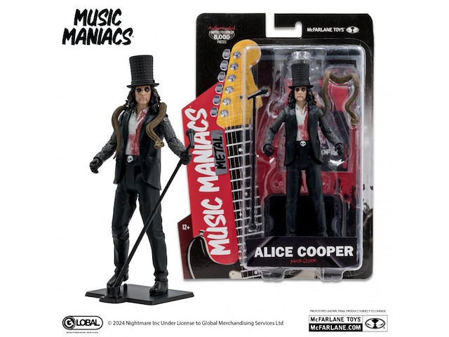 Music Maniacs Alice Cooper 15 cm McFarlane