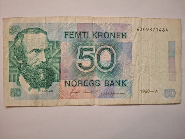 50 kruna 1990 NORVEŠKA