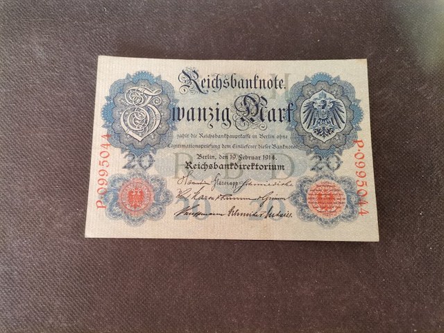 GERMANY 20 MARK 1914 ( 15 )