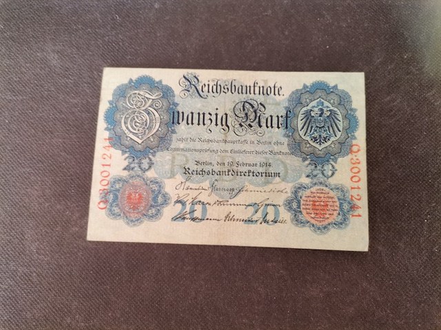 GERMANY 20 MARK 1914 ( 13 )