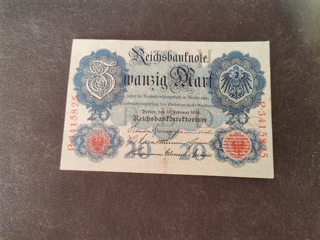 GERMANY 20 MARK 1914 ( 12 )