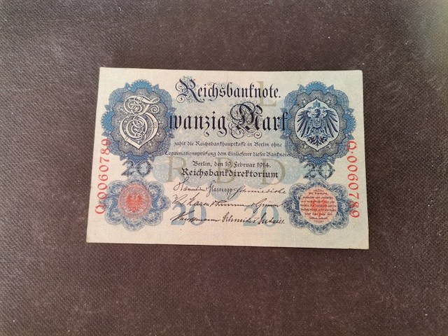 GERMANY 20 MARK 1914 ( 11 )