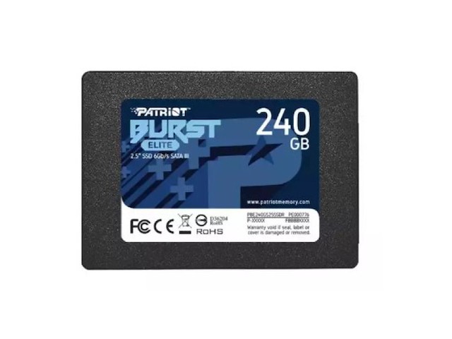 SSD 2.5 SATA3 6Gb/s 240GB Patriot Burst Elite 450MBs/320MBs PBE240GS25SSDR