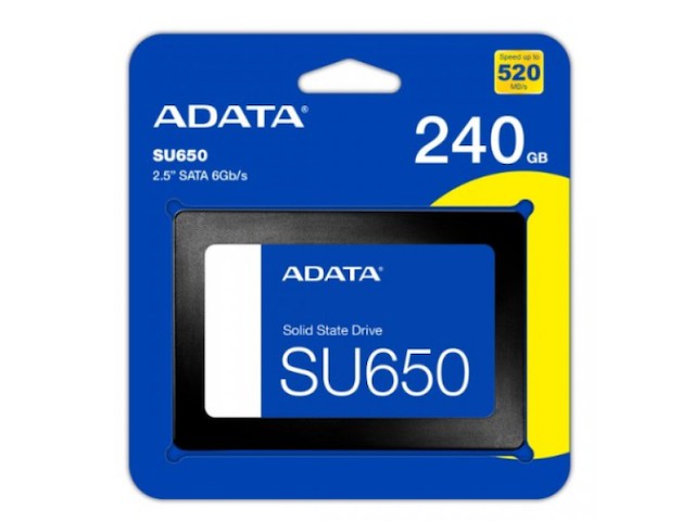 SSD 2.5 SATA3 240GB Adata SU650 ASU650SS-240GT-R 520/450,