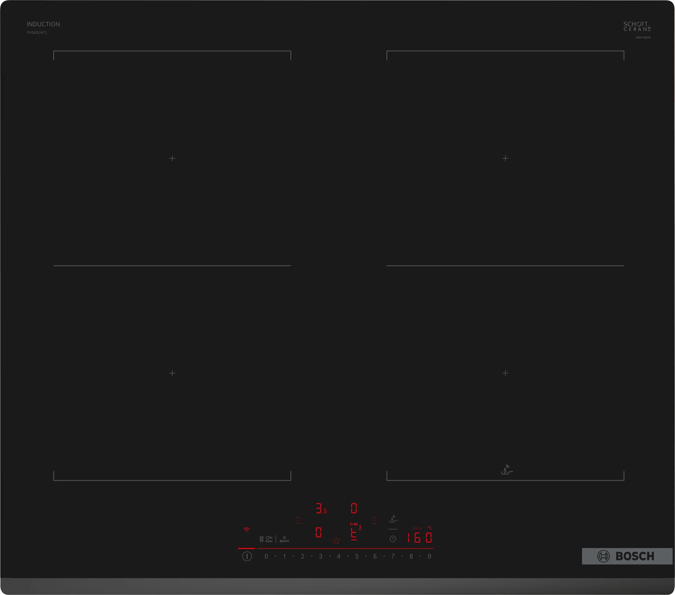 Serija 6, Indukciona ploča za kuvanje, 60 cm, ugradnja bez okvira, PVQ631HC1E