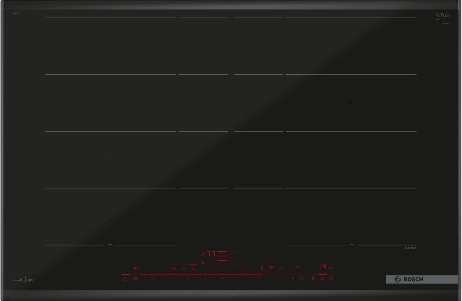 Serija 8, Indukciona ploča za kuvanje, 80 cm, ugradnja sa okvirom, PXY890DV1E