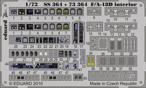 DISCONTINUED Eduard SS364 F/A-18D interior S.A. ACADEMY