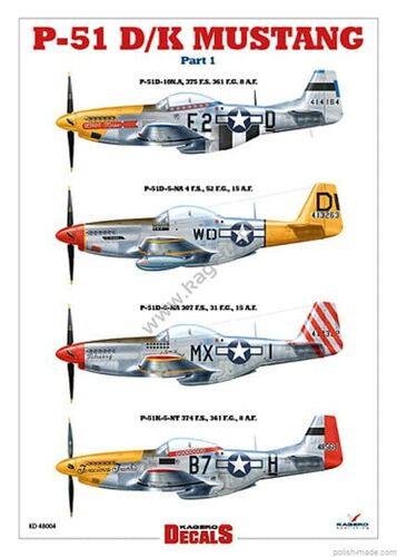 Kagero DEC-48004 P-51 D/K Mustang Part 1