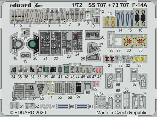 DISCONTINUED Eduard 73707 F-14A Academy