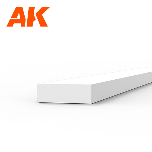 AK-Interactive 6521 Strips 1.00 x 3.00 x 350mm - STYRENE STRIP – (1 UNITS)