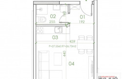 TELEP, 27m2, Garsonjera sa pdv, Izgradnja