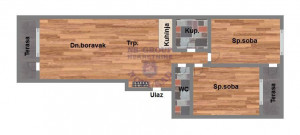 Trosoban stan u kvalitetnoj izgradnji od pouzdanog investitora, Telep, 69m2