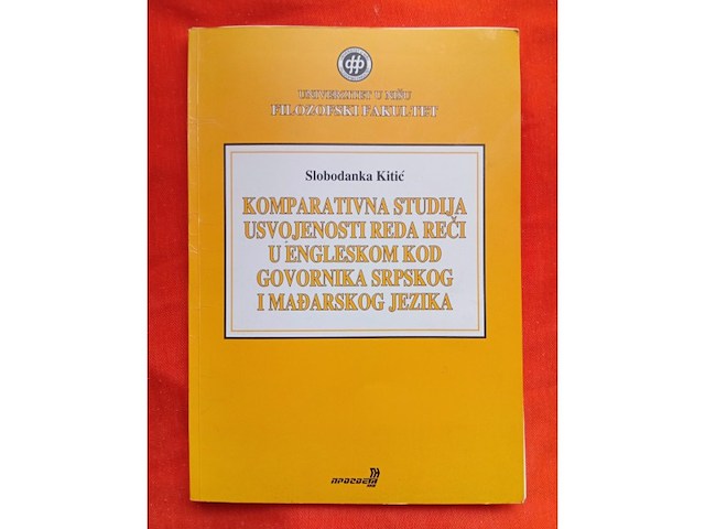 Komparativna studija usvojenosti reda reči u engleskom