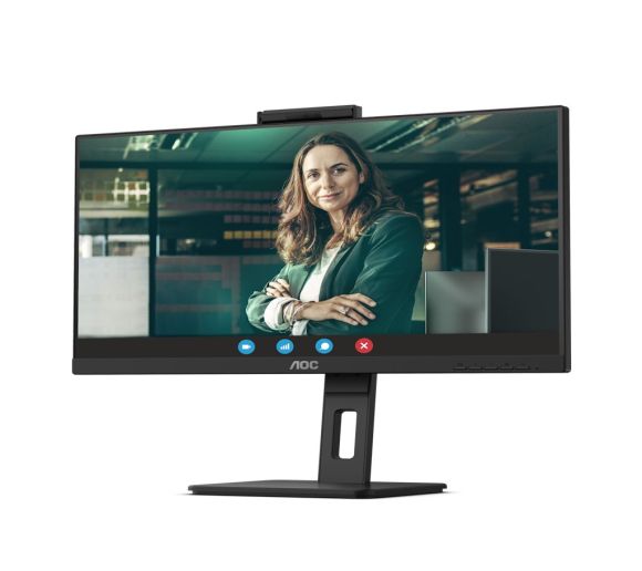 AOC - Monitor AOC Q27P3QW 27"/IPS/2560X1440/75/4ms GTG/HDMI2X,DP,USB/VESA/zvucnici/kamera/crna