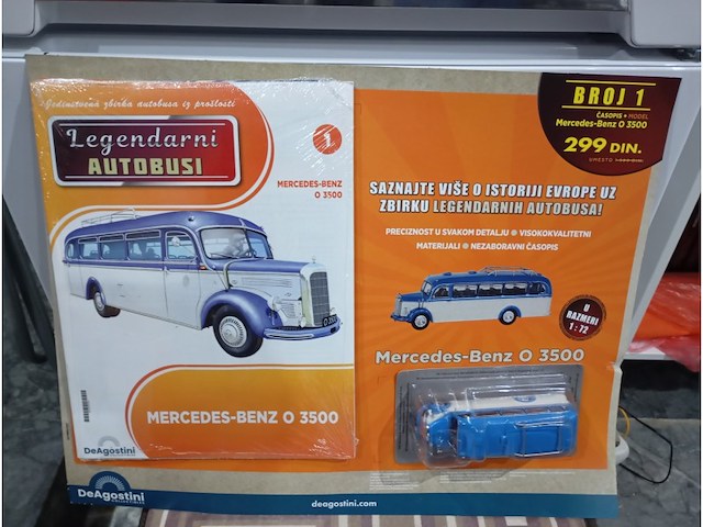 Legendarni autobusi - Mercedes Benz O 3500- Broj 1