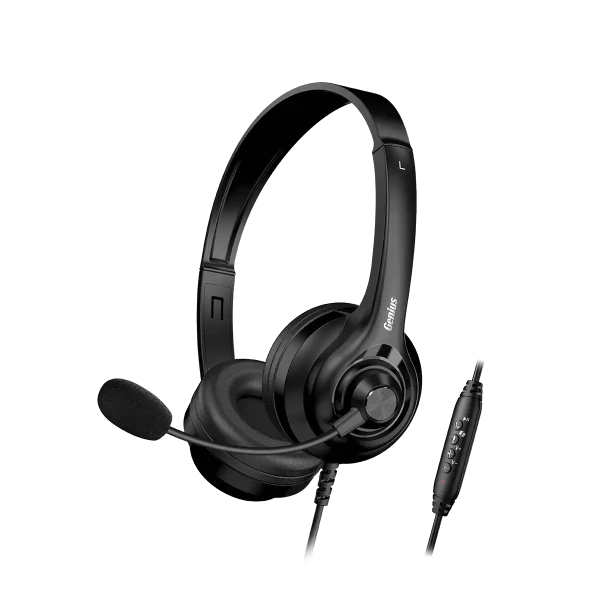 SLUŠALICE SA MIKROFONOM GENIUS HS-235U USB-A CRNE