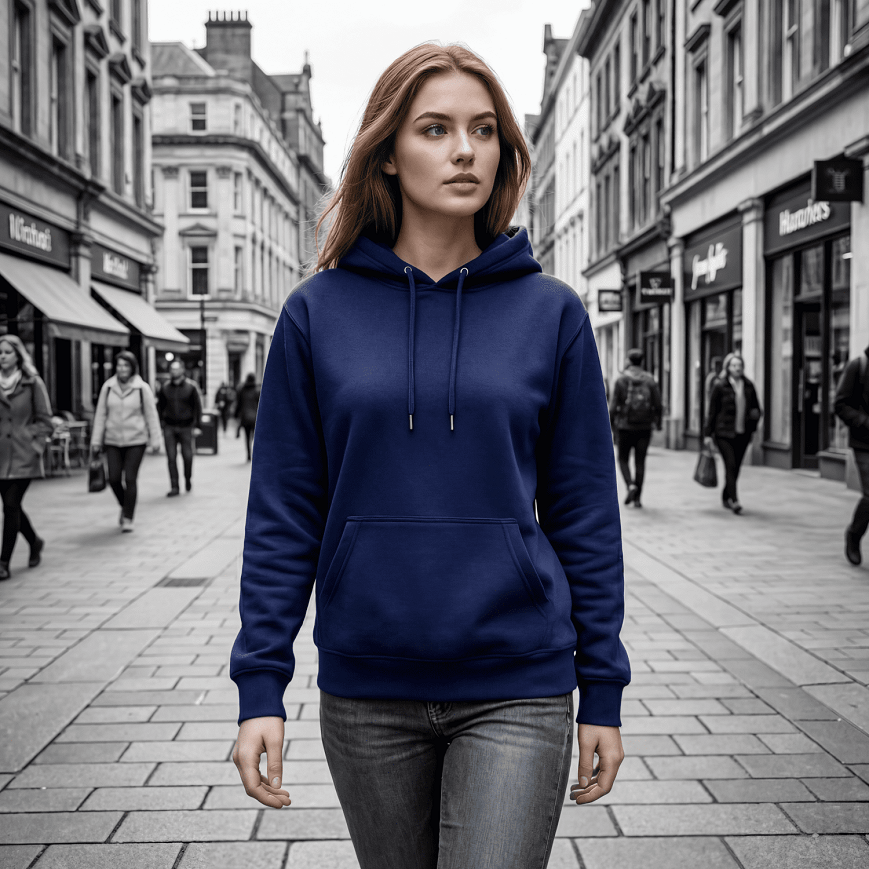 HOODY Organic | Unisex model | Plava
