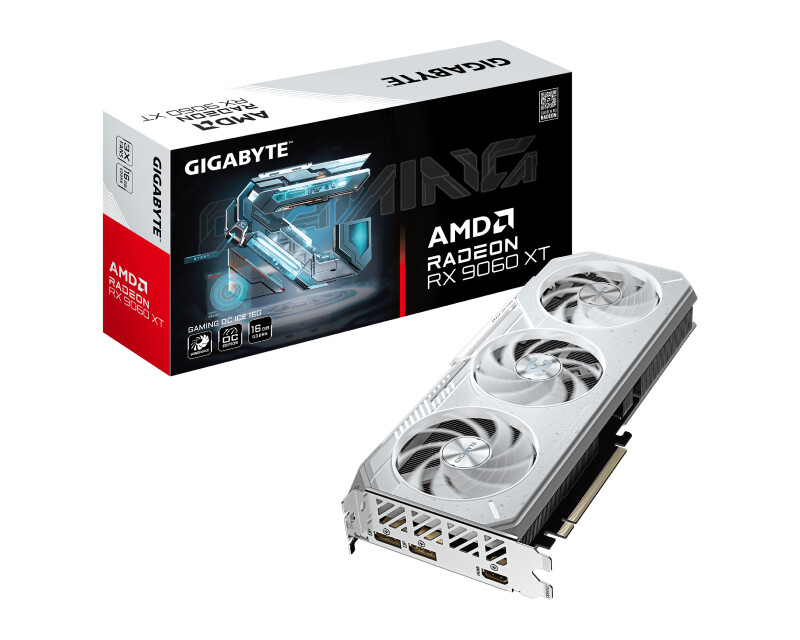 GIGABYTE - AMD Radeon RX 9060 XT GAMING OC WHITE16GB 128bit GV-R906XGAMINGOCICE-16GD rev. 1.0 grafička karta