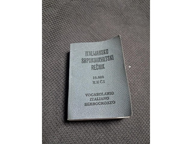 Italijansko srpskohrvatski rečnik 1969