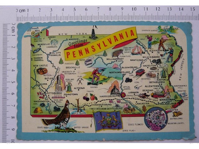 Pennsylvania, Keystone State With Map, Pensilvanija