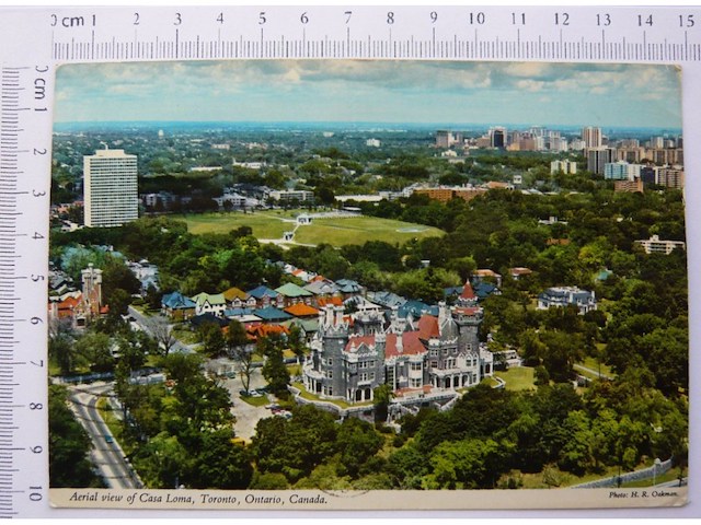 Aerial View of Casa Loma, Toronto, Ontario, Kanada