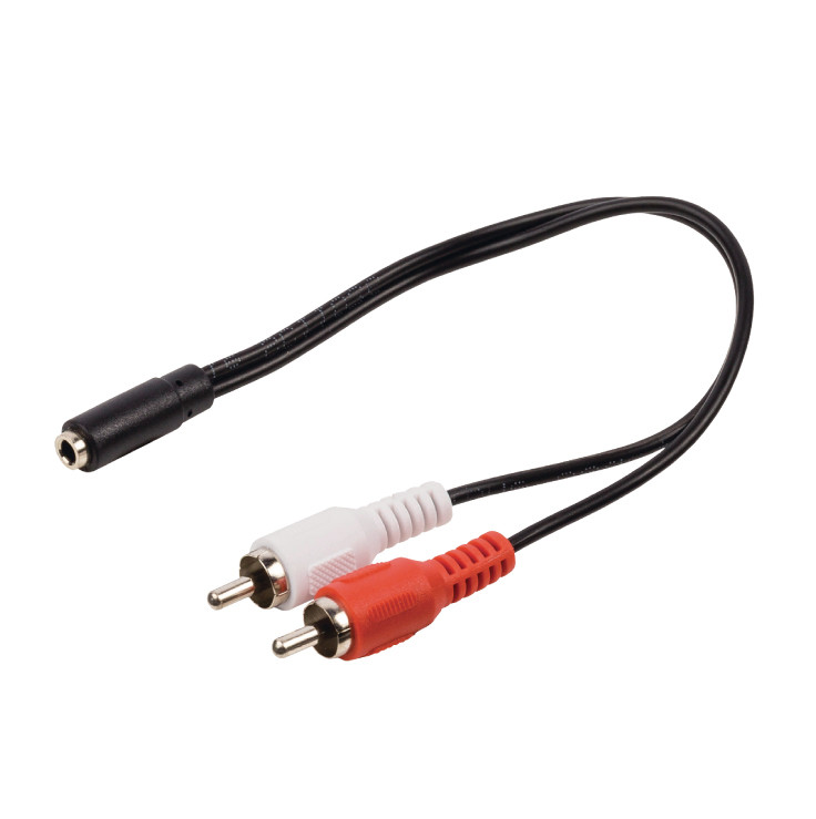 Kabl adapter 3.5mm ST F-2xRCA M 0.15m
