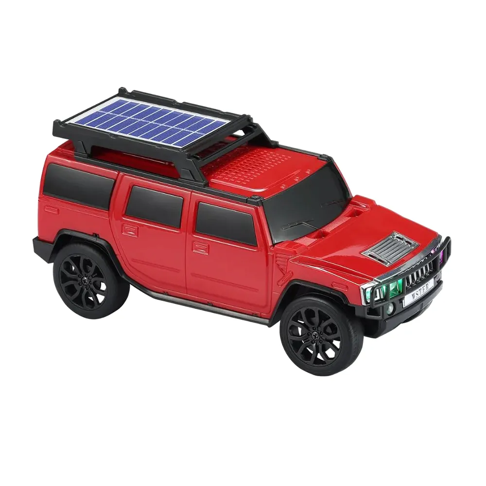 Zvucnik bluetooth WS-696 sa solarnim punjenjem auto crveni