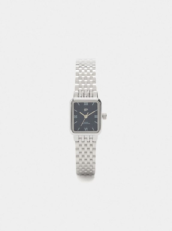 SQUARE WATCH WITH A STAINLESS STEEL BRACELET
