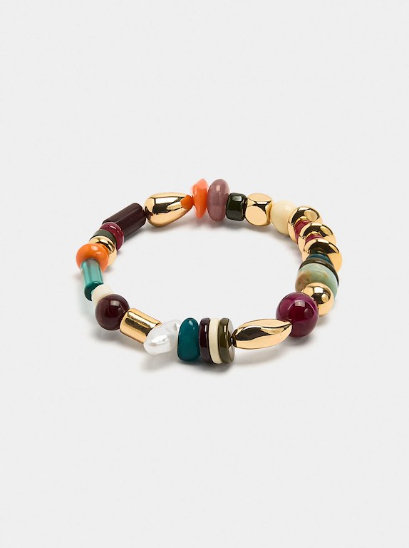 ELASTIC BRACELET WITH MULTICOLOR BEADS