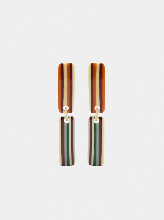 LONG STRIPED EARRINGS