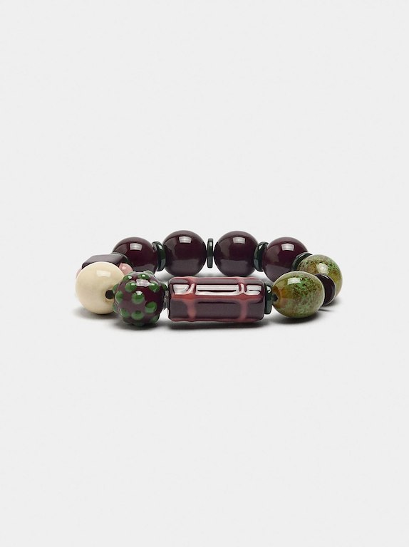 ELASTIC BRACELET WITH ENAMEL AND CERAMIC