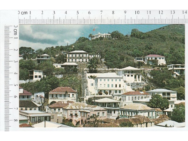 Flags fly over Denmark House, home of the Danish Consul