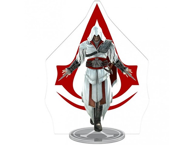 Assassin`s Creed Ezio akrilna figura sa postoljem, beli