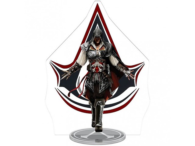 Assassin`s Creed Ezio akrilna figura sa postoljem, crni