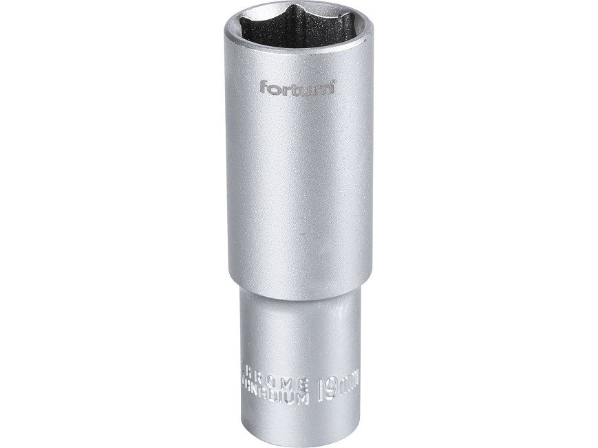 Fortum Produženi nasadni ključ 1/2", 19 mm