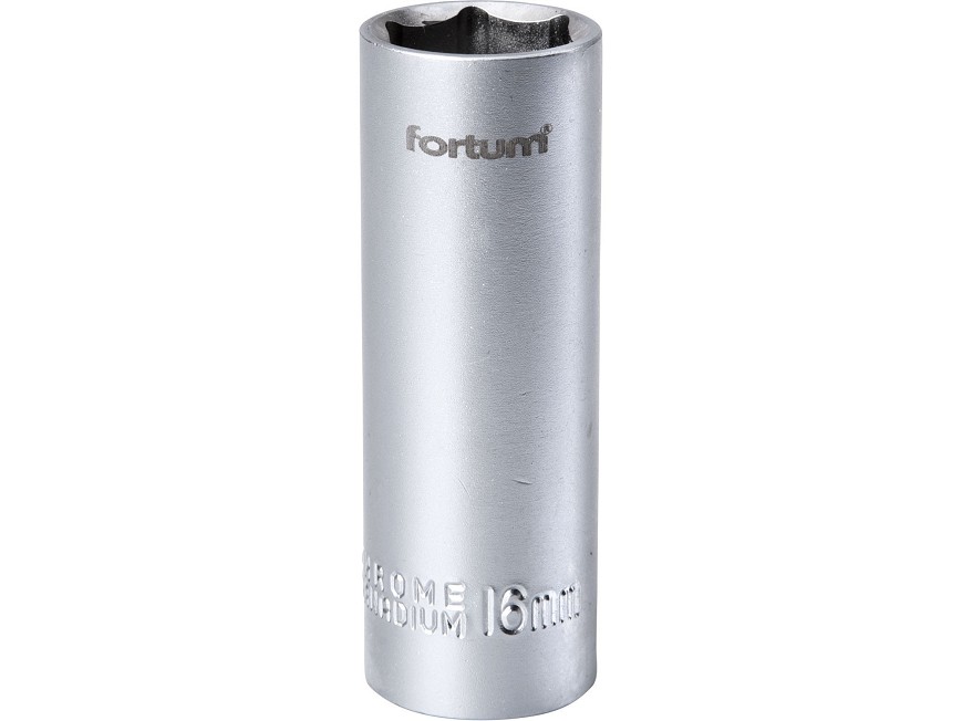 Fortum nasadni ključ za svećice 1/2", 16 mm, L 65 mm