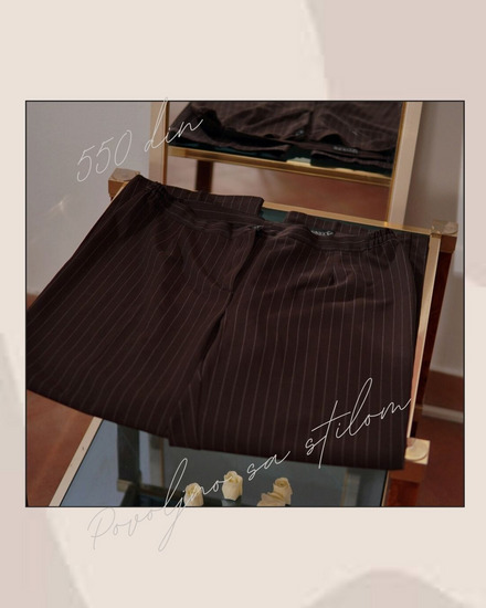 5.4.2. Bekov braon pantalone na pruge XL
