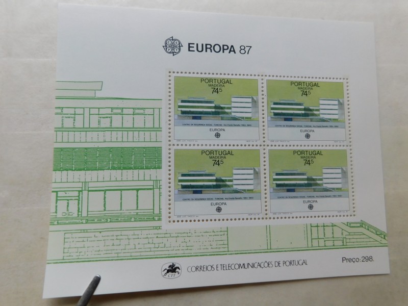 ** MADEIRA EUROPA 1987 BLOK **