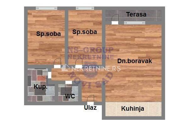 Trosoban stan 60m2-Bulevar Patrijarha Pavla