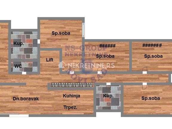 Grbavica, petosoban, 122 m²