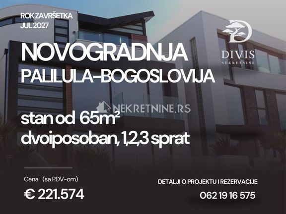 Dvoiposoban stan na Karaburmi, 65m2, u izgradnji