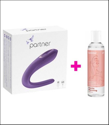 Vibrator za parove + lubrikant satisfyer